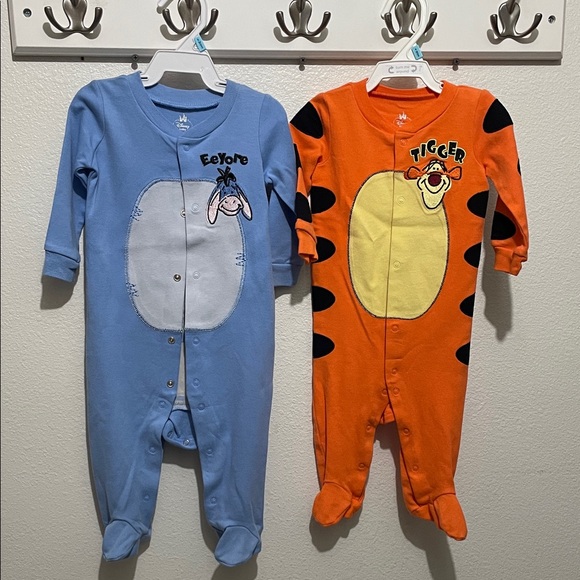 Disney | One Pieces | Disney Eeyore And Tigger Footie Set Blue And ...